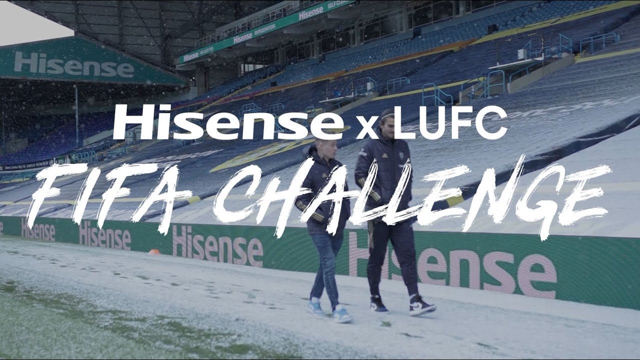 Hisense X LUFC | Alioski vs Struijk on 100'' 4K HDR Laser TV - YouTube
