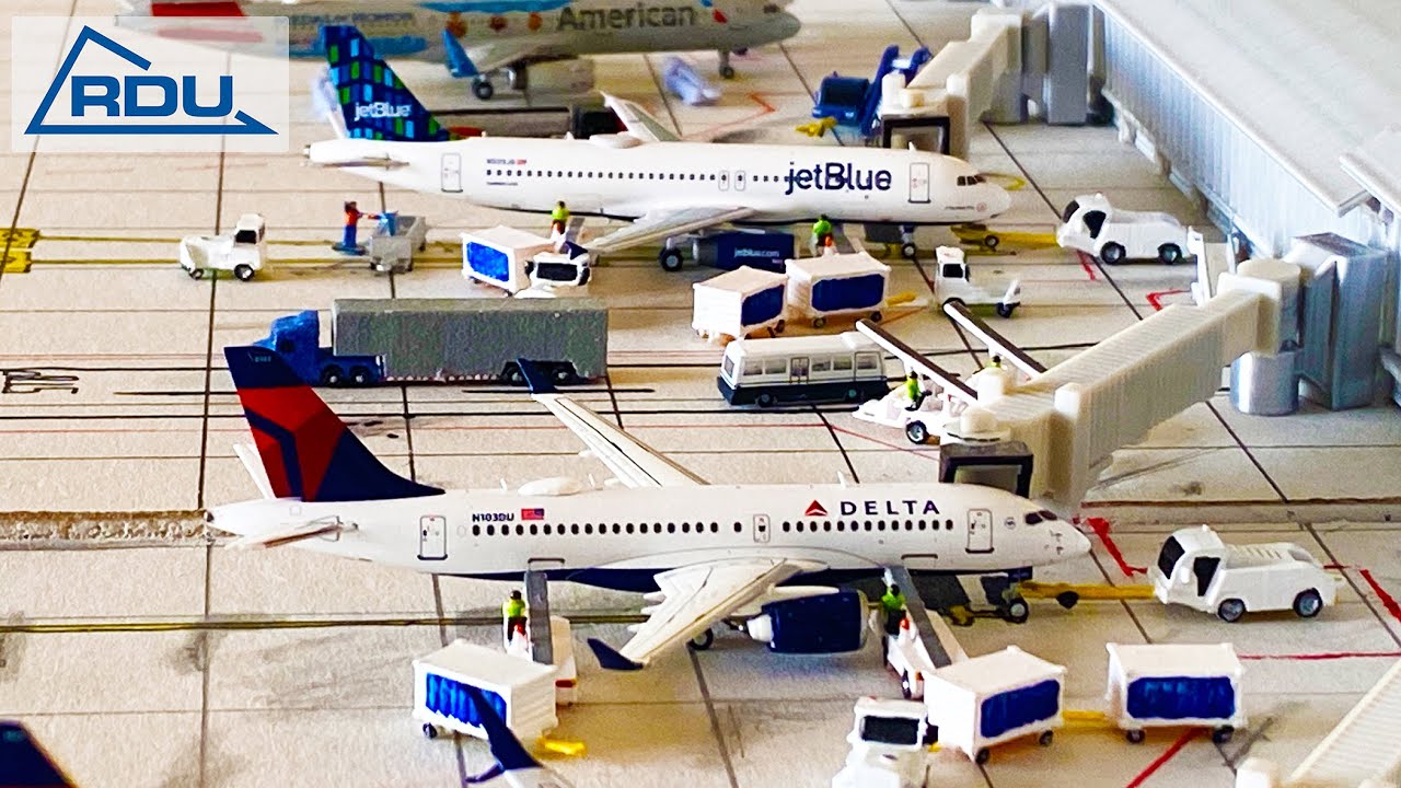 Raleigh Durham RDU Model Airport May 2024 - YouTube