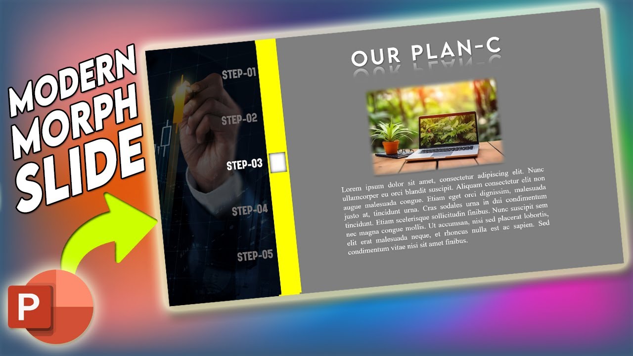 How to Design Morph Animated Timeline Slide in PowerPoint - YouTube