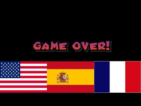 New Super Mario Bros Wii Game Over In 3 Different Languages - YouTube