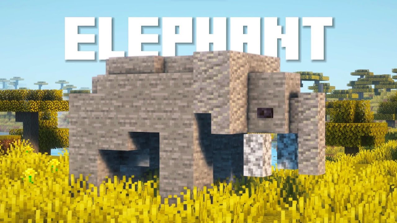 How to Build an Elephant in Minecraft (1:1 scale) | Easy Tutorial - YouTube