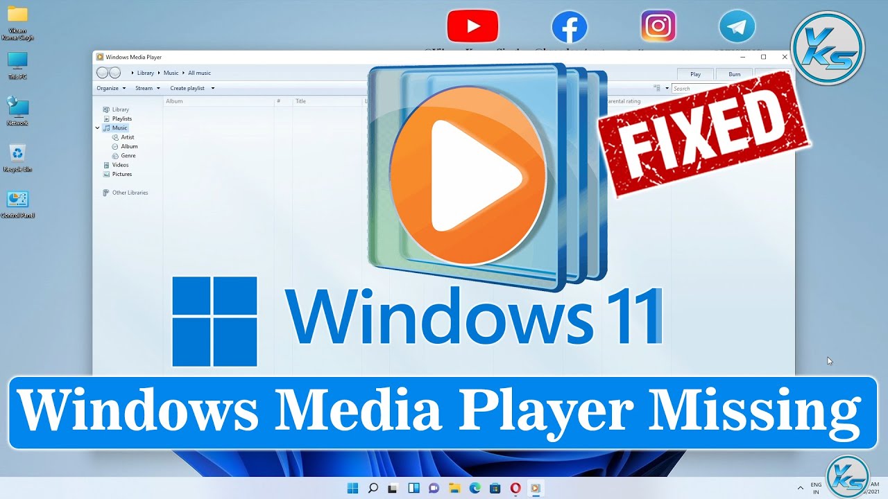 Solved: Windows Media Player Missing in Windows 11 - YouTube