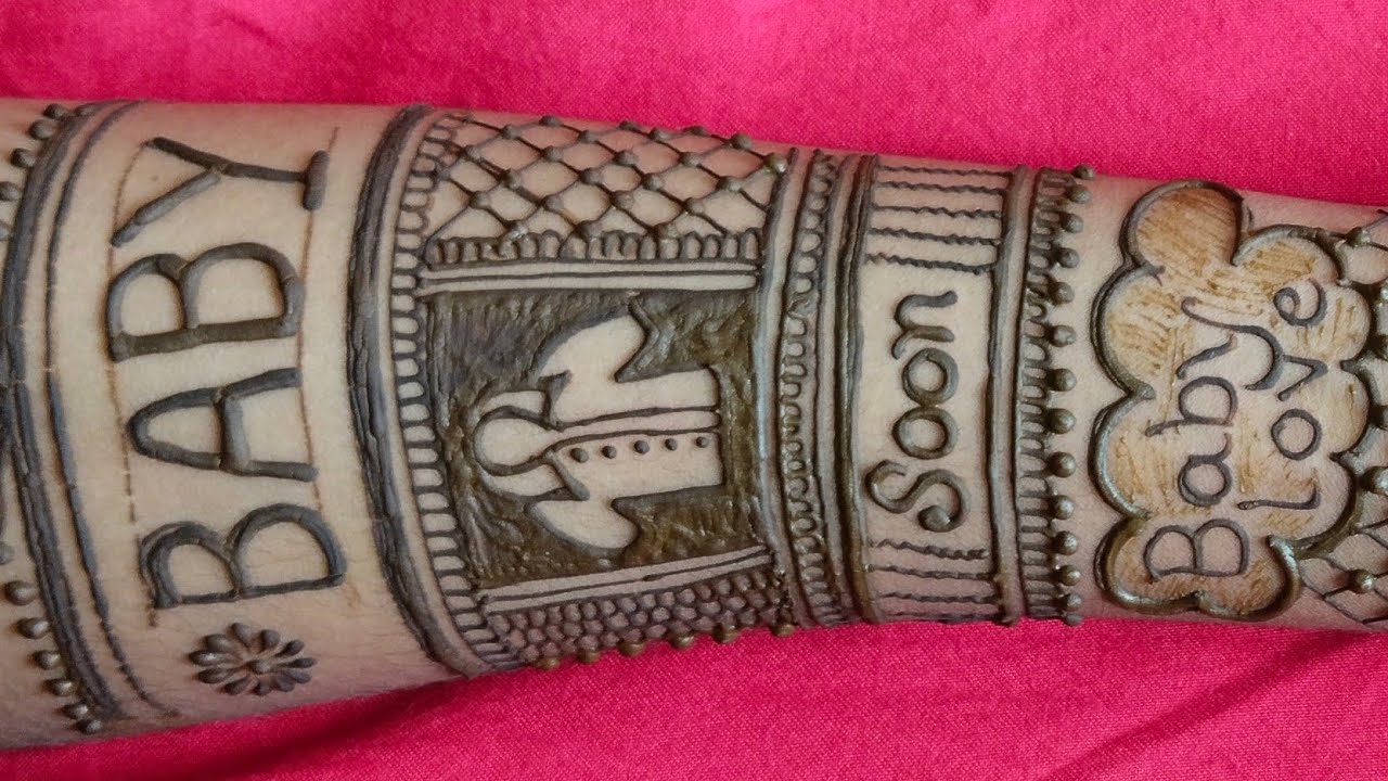 baby shower mehndi design | simple mehndi design | गोद भराई मेंहदी ...