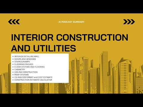 Interior Construction and Utilities 3 - AI Podcast INCEX Summary