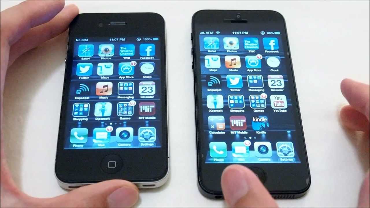 iPhone 5 Hands-on Review (with Comparisons vs. iPhone 4) - YouTube