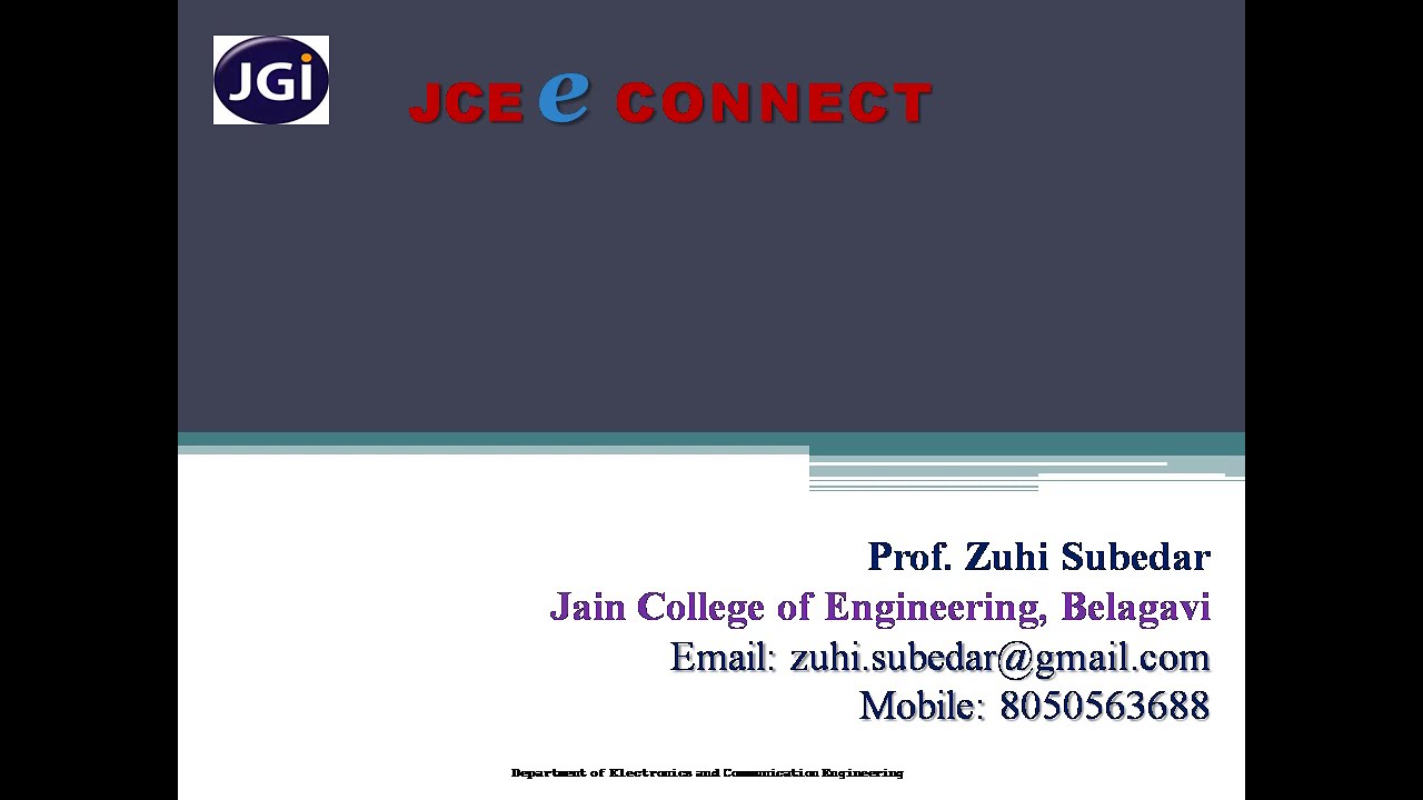 JCE EC NCS 15EC835(C-Div)Module 1.2(Revision) - YouTube