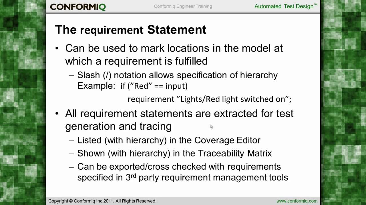Conformiq Quick Training part 5 - YouTube