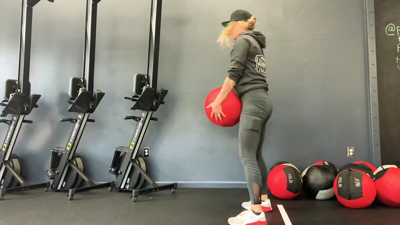 Medicine ball burpee - YouTube