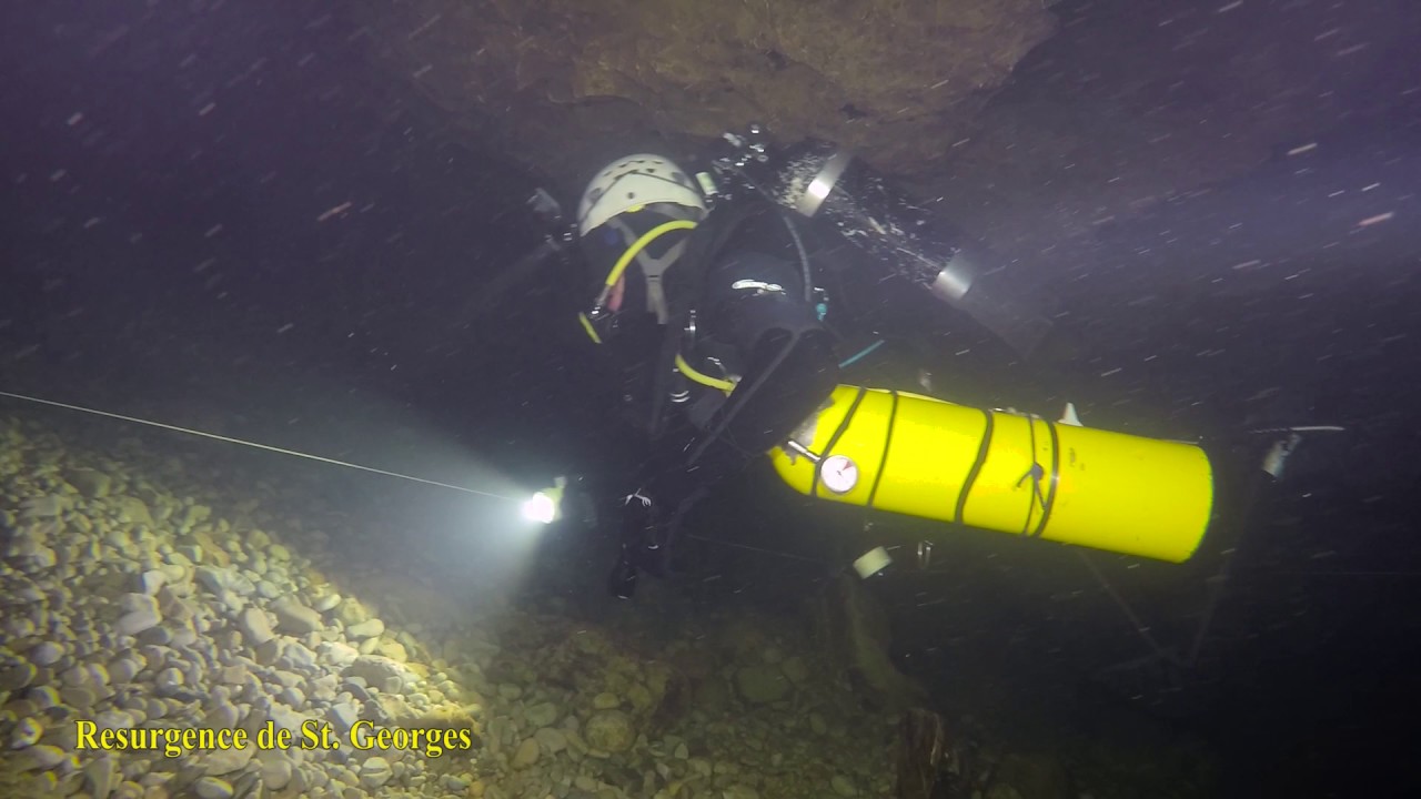 Cave Diving - Resurgence de St. Georges - France - YouTube