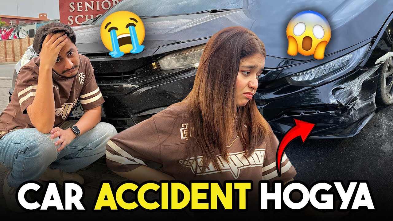 Car Accident Hogya 😭 | Nazar Lag Gai Car Ko 🥲 | Bushra & Haider Vlogs - YouTube
