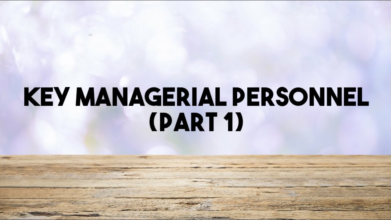 KEY MANAGERIAL PERSONNEL (Part 1) - SEC 203, COMPANIES ACT, 2013 BY CA ...