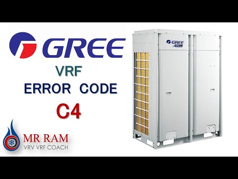 GREE VRF ERROR CODE C4 [ ENGLISH ] - YouTube