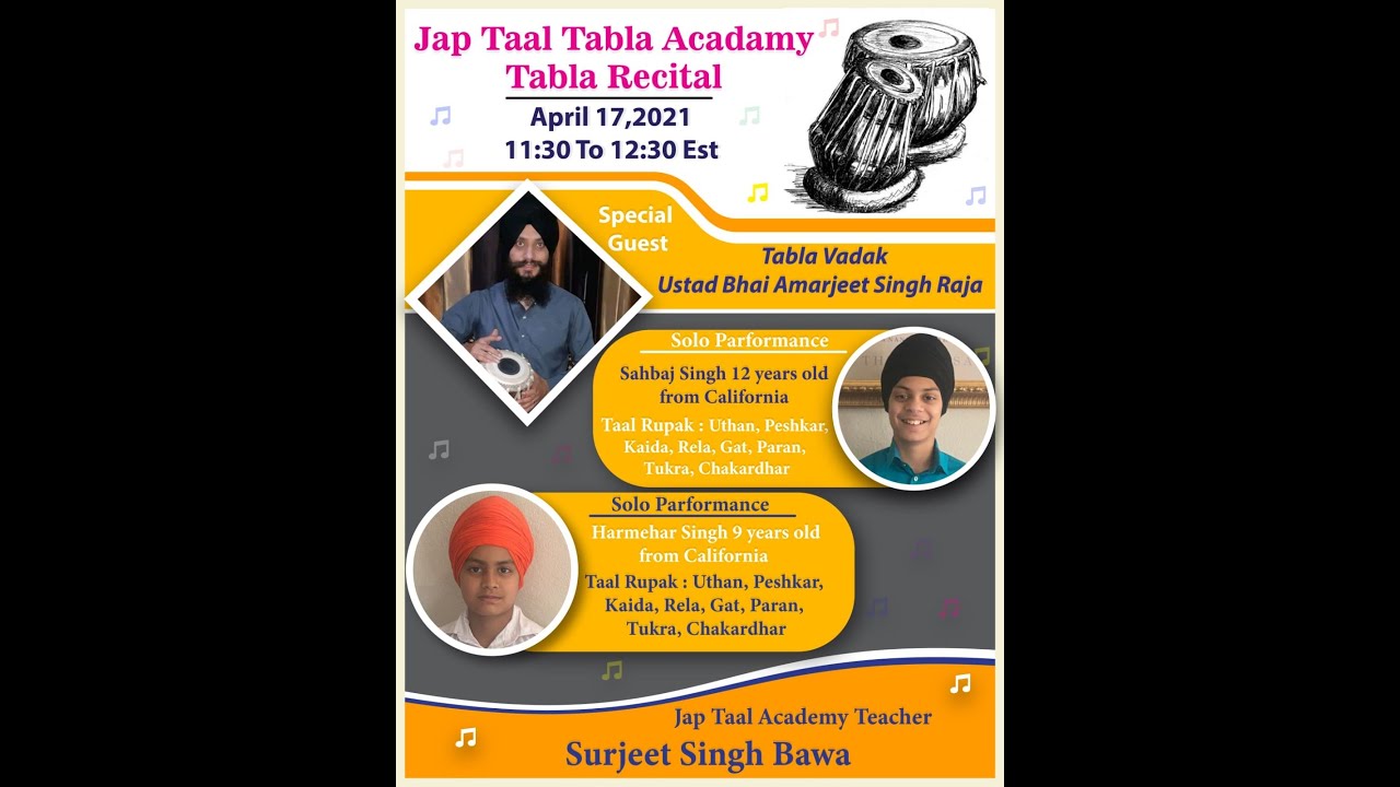 Tabla Academy April 2021 Recital - YouTube