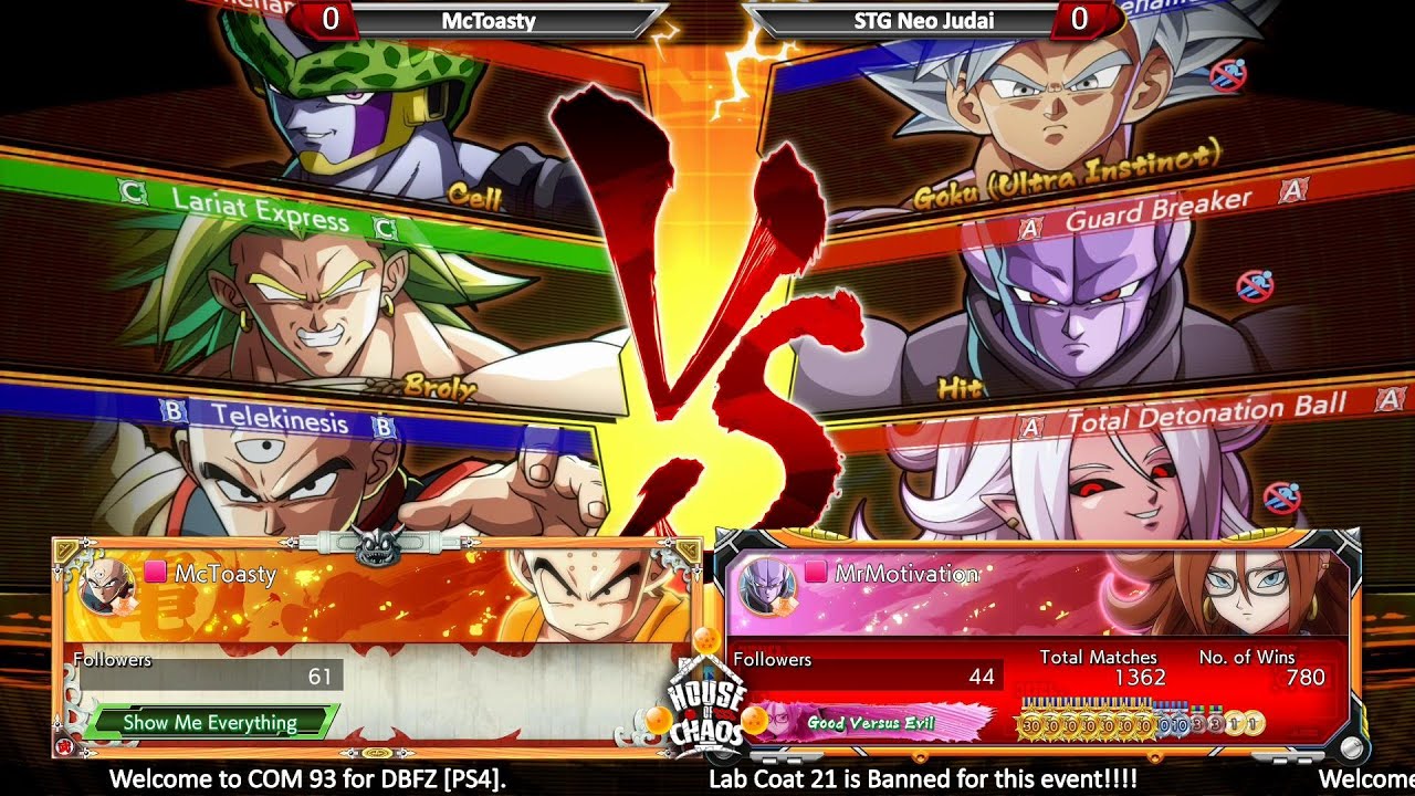 DBFZ [PS4] | COM 93 | MCToasty vs STG Neo Judai | NO LABCOAT 21 IN ...
