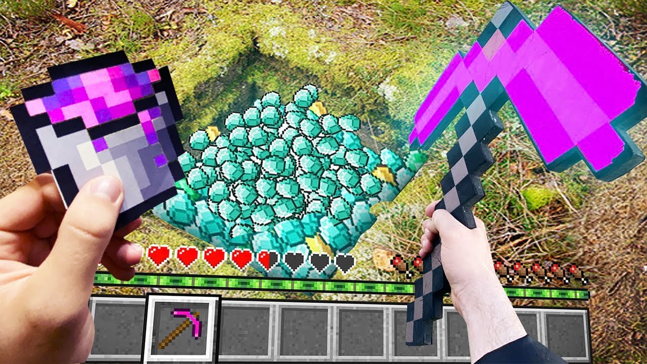 Minecraft Real Life POV - HOW TO FIND DIAMONDS in Realistic Minecraft ...