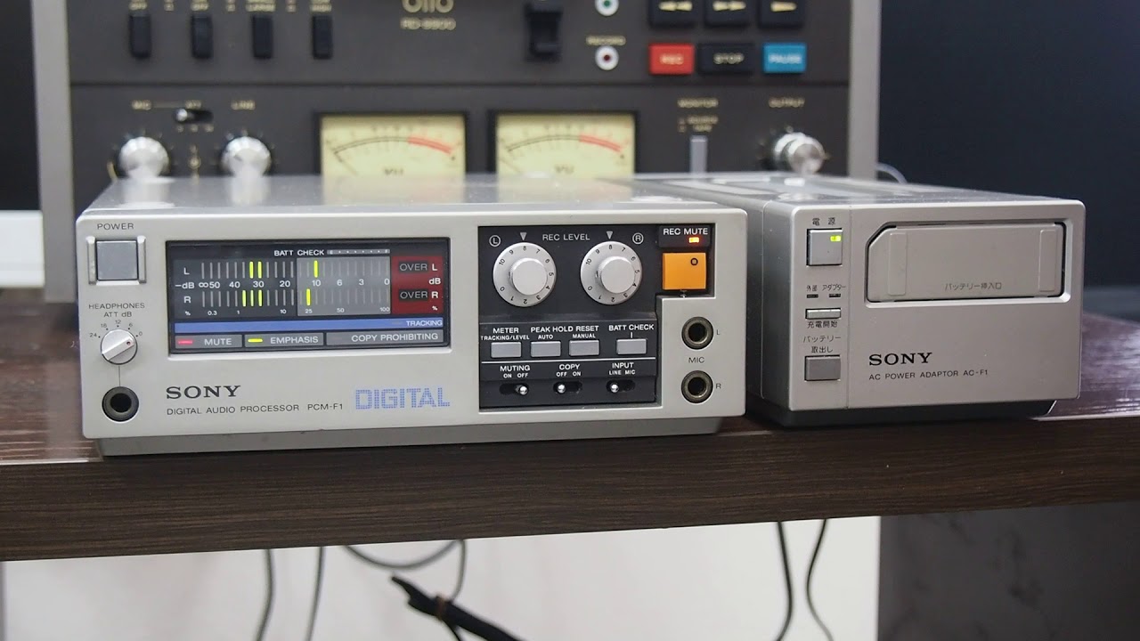 SONY DIGITAL AUDIO PROCESSOR PCM-F1 - YouTube