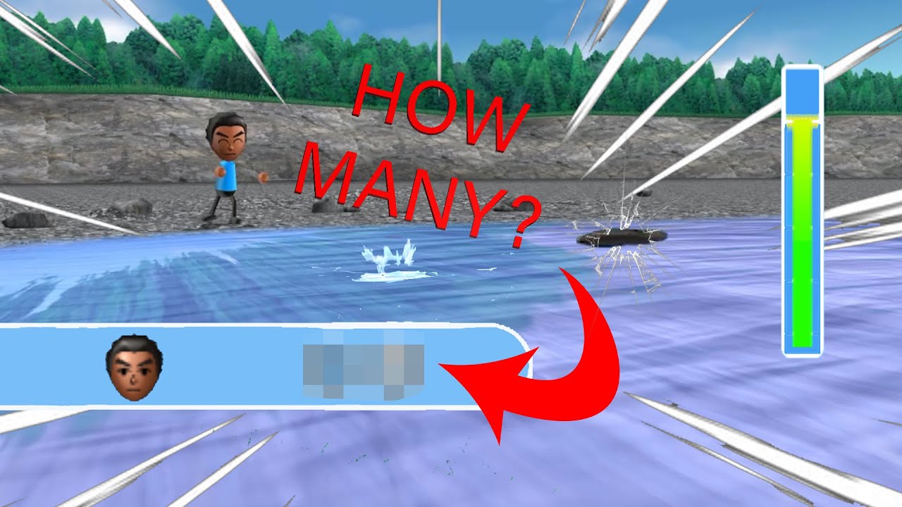 How Many Skips Can You Get in One Throw? (Wii Play Motion - Skip ...