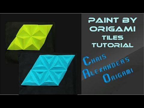 Paint By Origami tile tutorial - YouTube