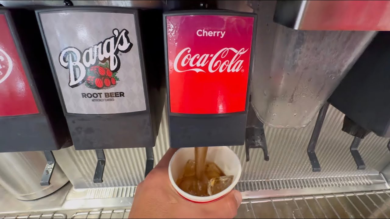 Soda Machine Drink Refills POV ASMR Getting Drinks at Soda Fountains in ...