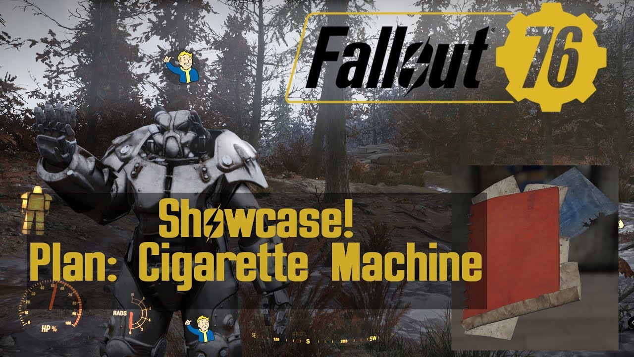 Showcase! Plan: Cigarette Machine Fallout 76 - YouTube