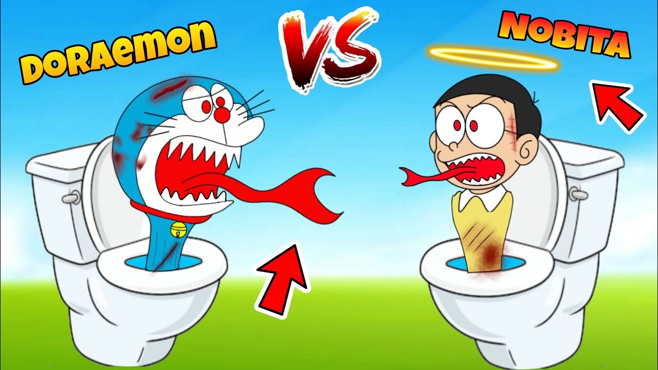 Nobita Fight Doraemon For Skibidi Toilet In Roblox 😱😱 | Funny Game ...