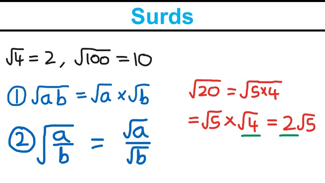 Surds - Algebraic Expressions (Year 1) - Edexcel AS and A Level Maths ...