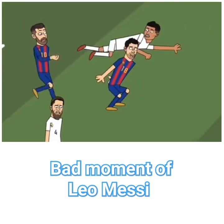 Bad moment of Leo Messi - YouTube