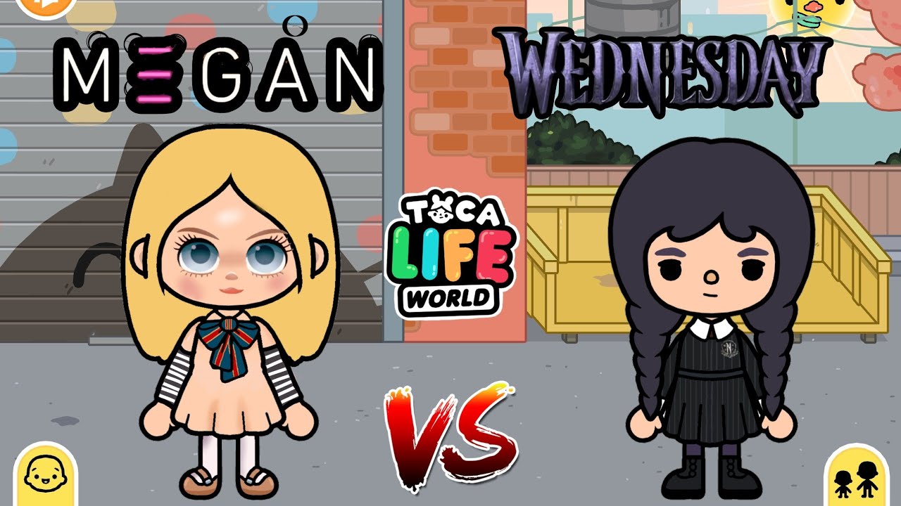 Megan Vs Wednesday in Toca life world | Toca Boca by - YouTube