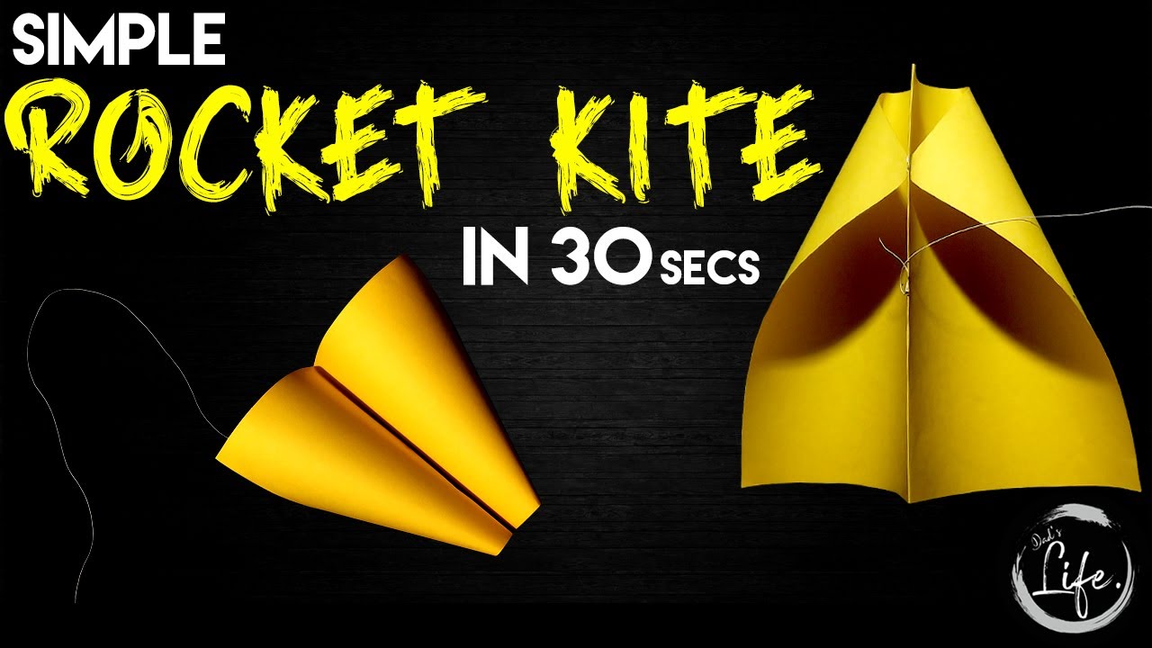 Make this very simple Rocket Kite under 30seconds - YouTube