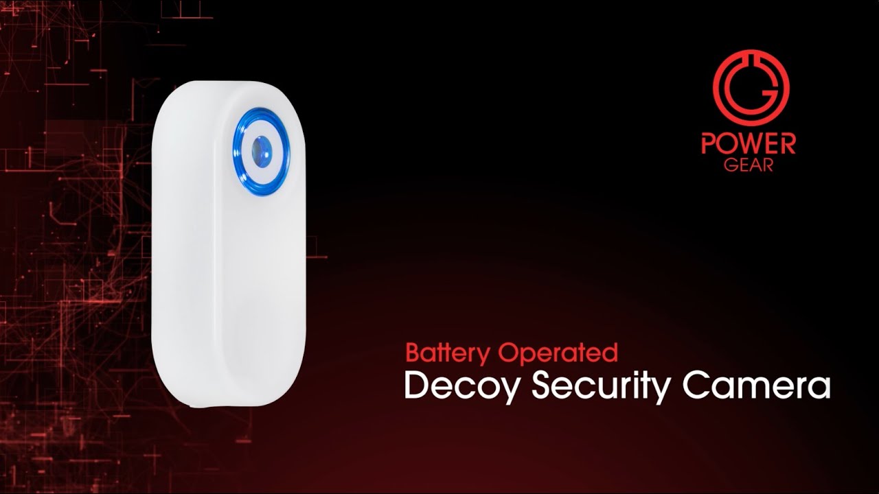 61867: Power Gear Decoy Security Camera - Operation - YouTube