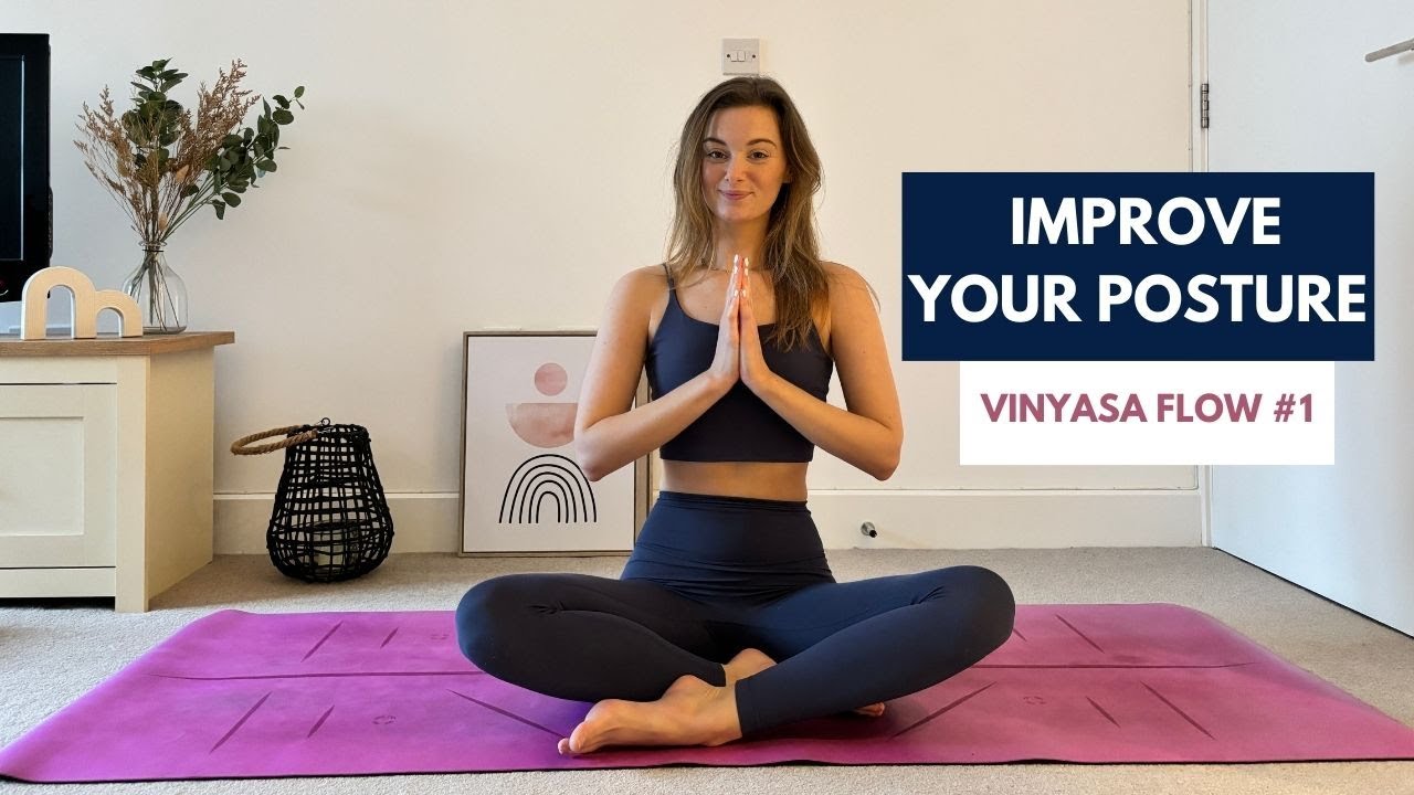 35 Minute | Improve Your Posture Yoga Flow #1 - YouTube