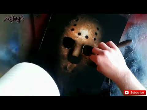 Spray Paint Art 6 - Jason Mask - YouTube