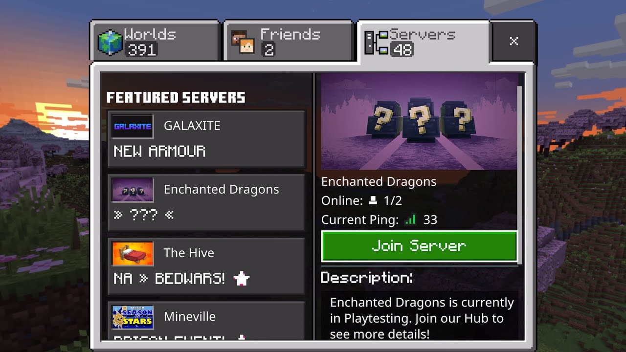 There's a NEW Bedrock Featured Server? - YouTube