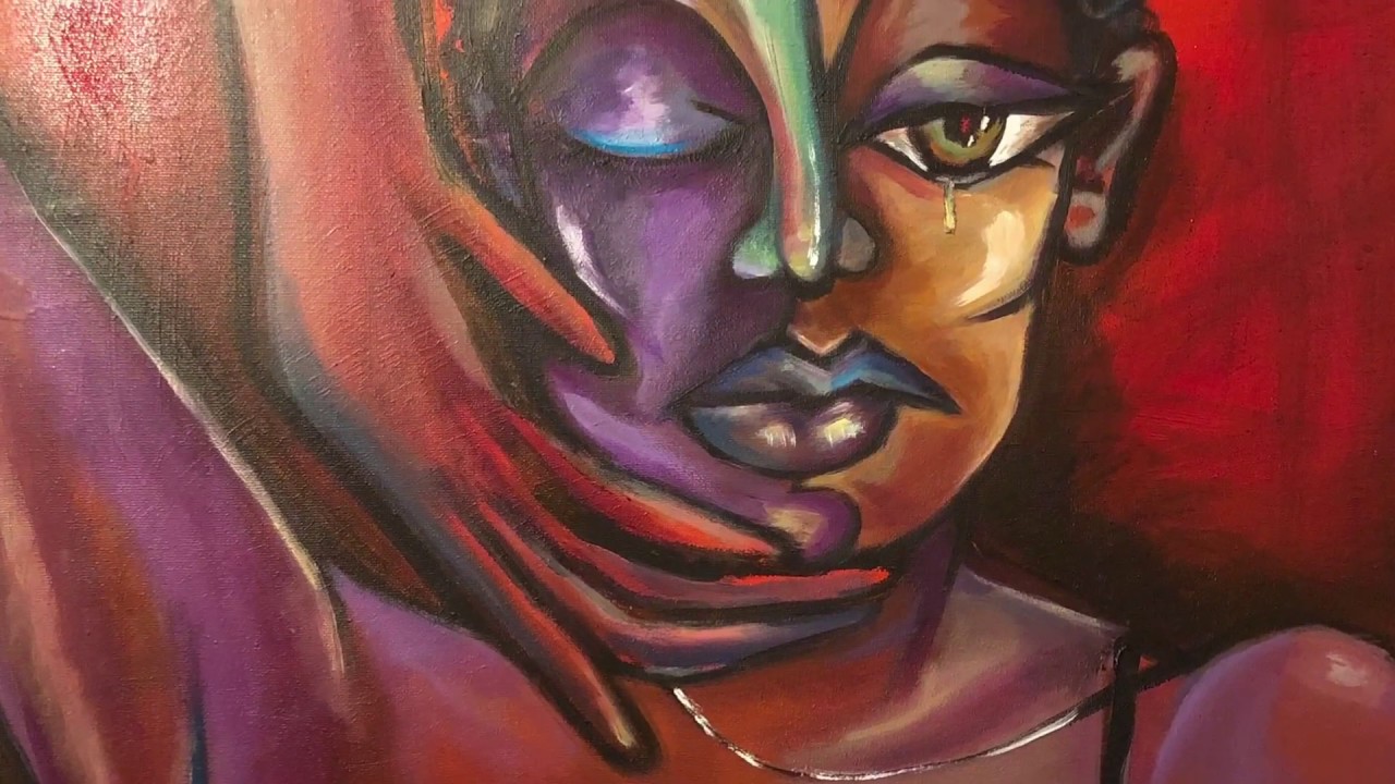 Speed Painting with Acrylics - "Until I Get It Right" - YouTube