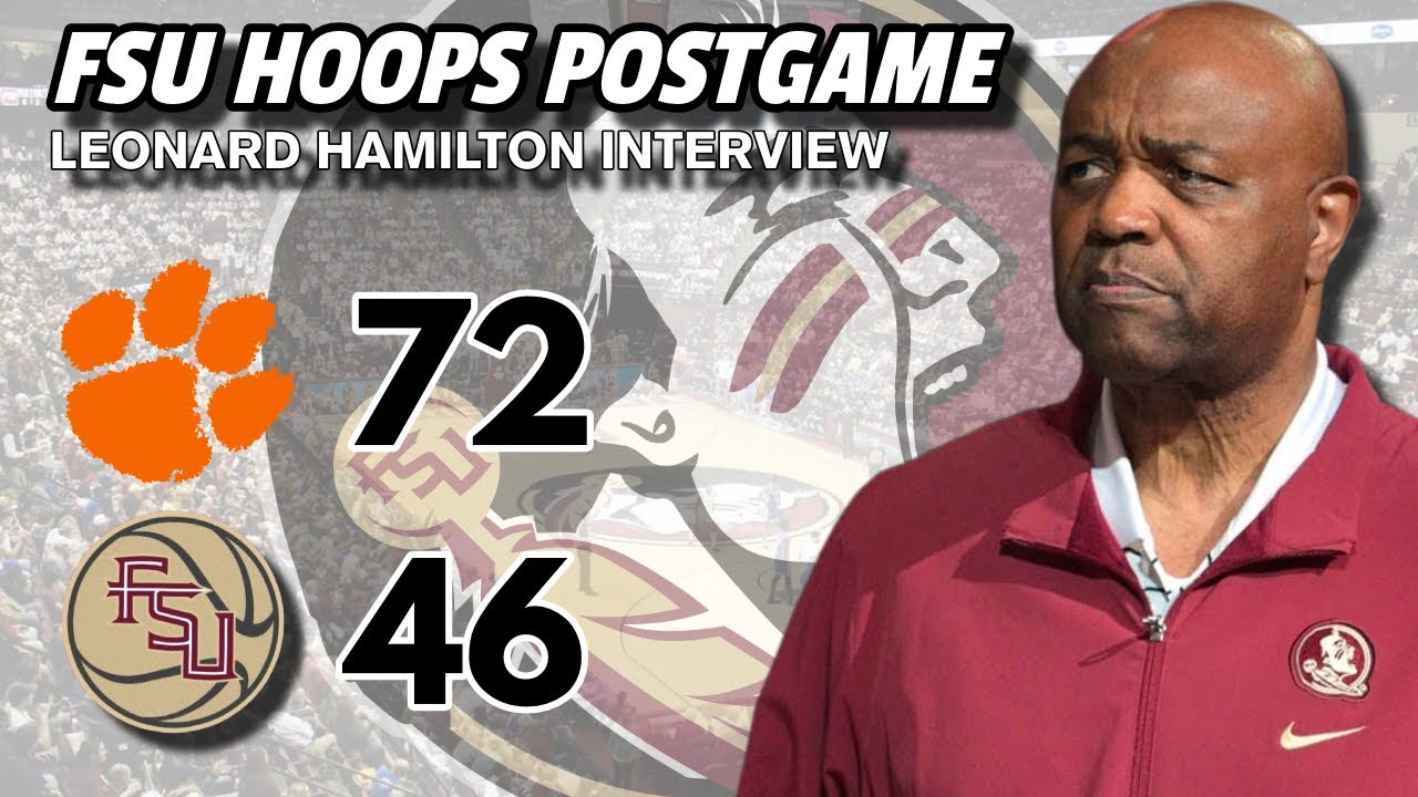 FSU head coach Leonard Hamilton postgame interview | Clemson 72 ...