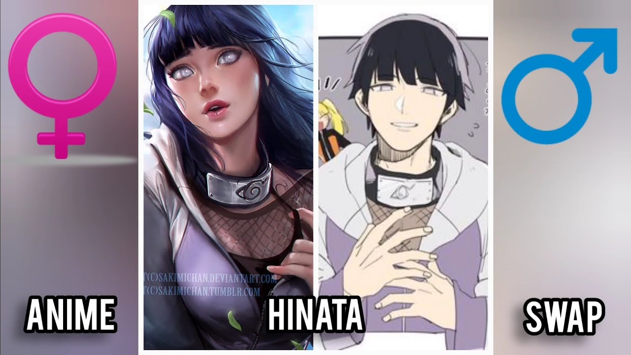 Naruto characters gender swap - YouTube