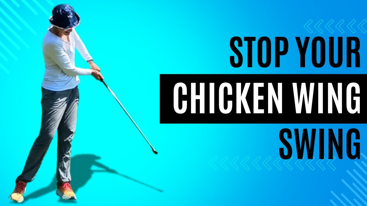 Fix your chicken wing golf swing - YouTube