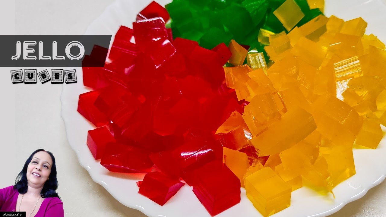 Jello | How to make colorful Jello at home | No Gelatin | Jello cubes ...