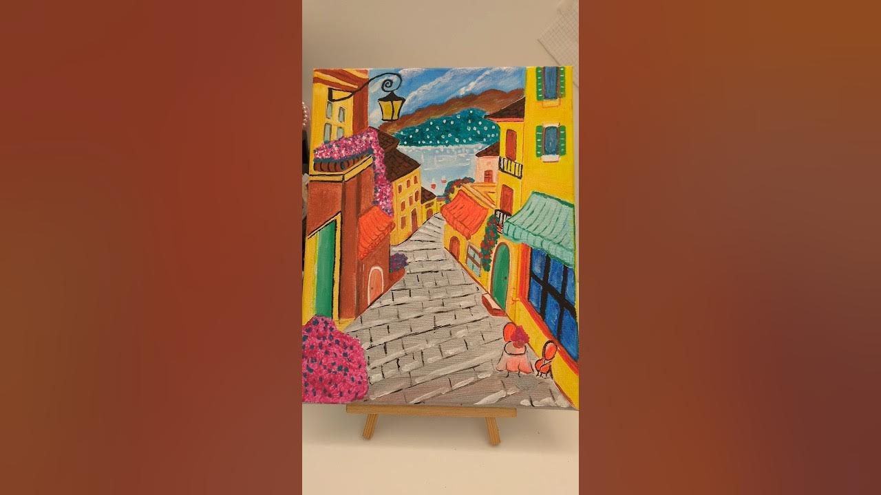 Paesaggio con pittura acrilica - YouTube Paesaggio con pittura acrilica - YouTube