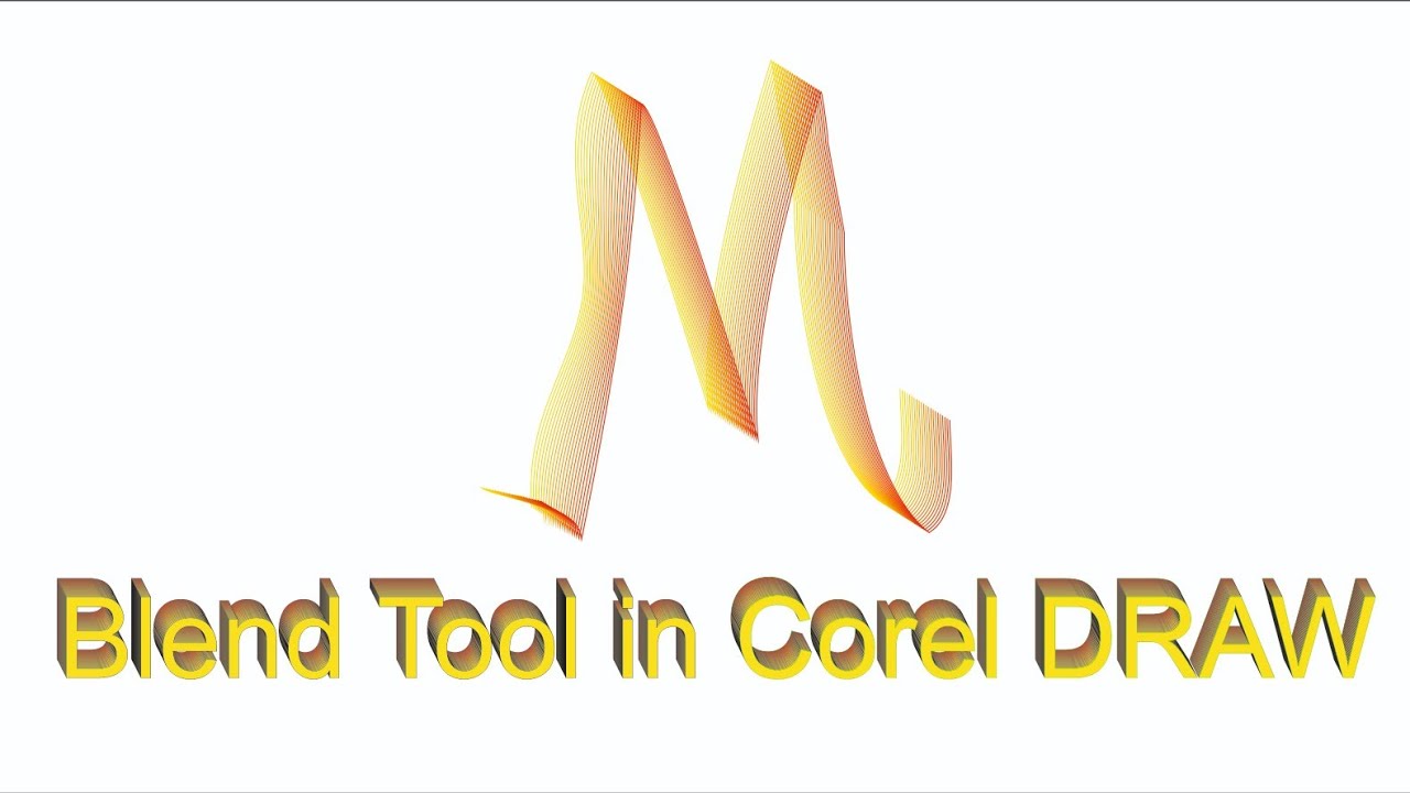 How to use the blend tool in Corel Draw - YouTube