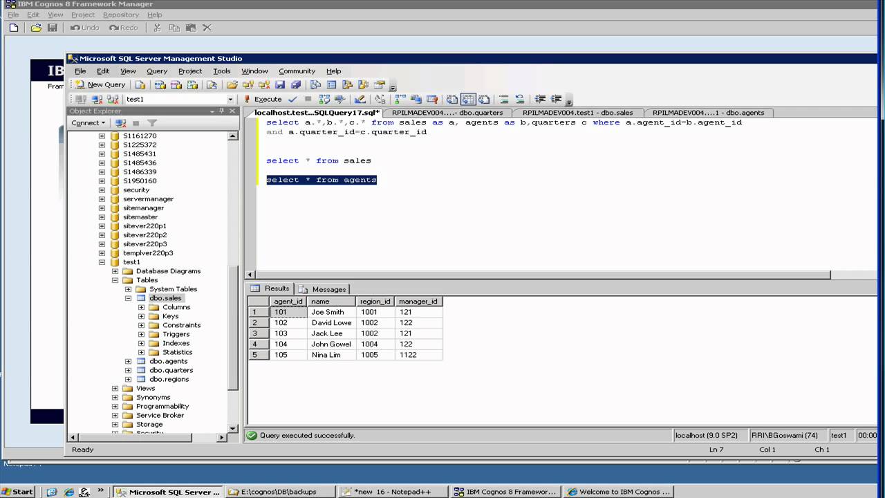 Cognos Tutorial - 2 Framework Manager - YouTube