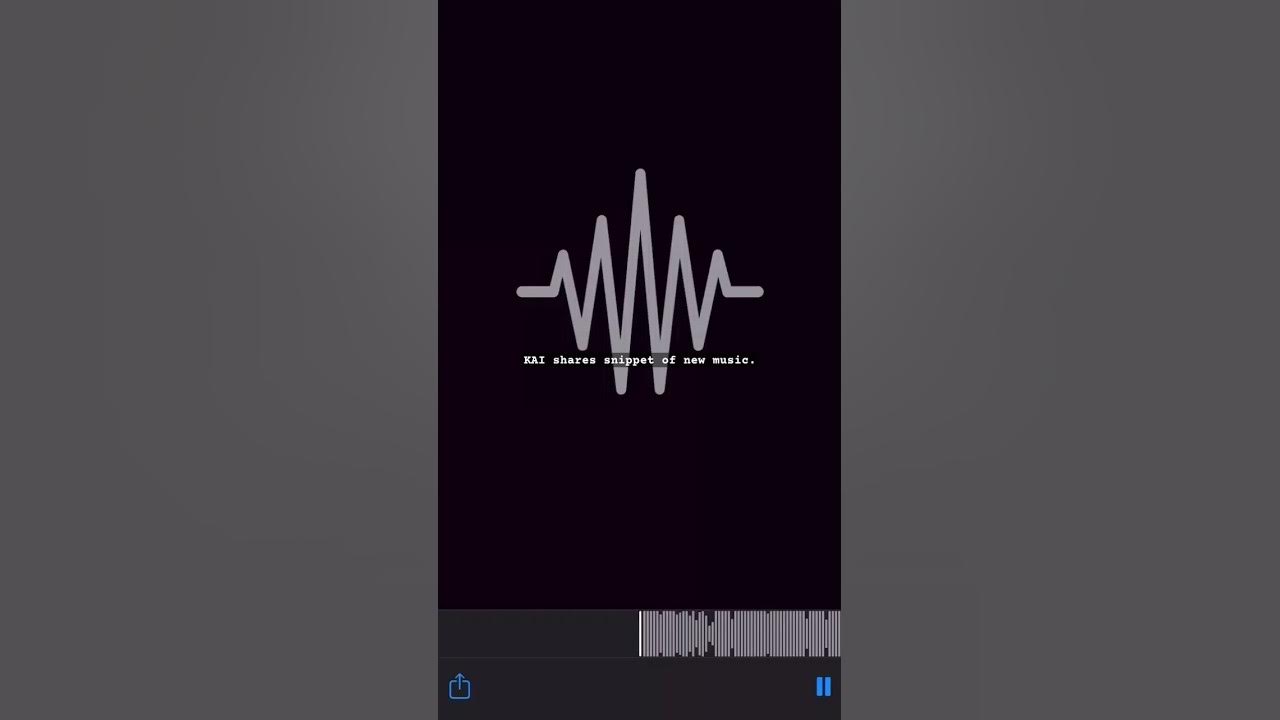 KAI shares snippet of new music. - YouTube