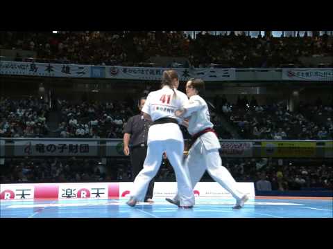【新極真会】 The 11th World Karate Championship Women 3rd round8 Isis Pinilla vs Ruta Brazdzionyte