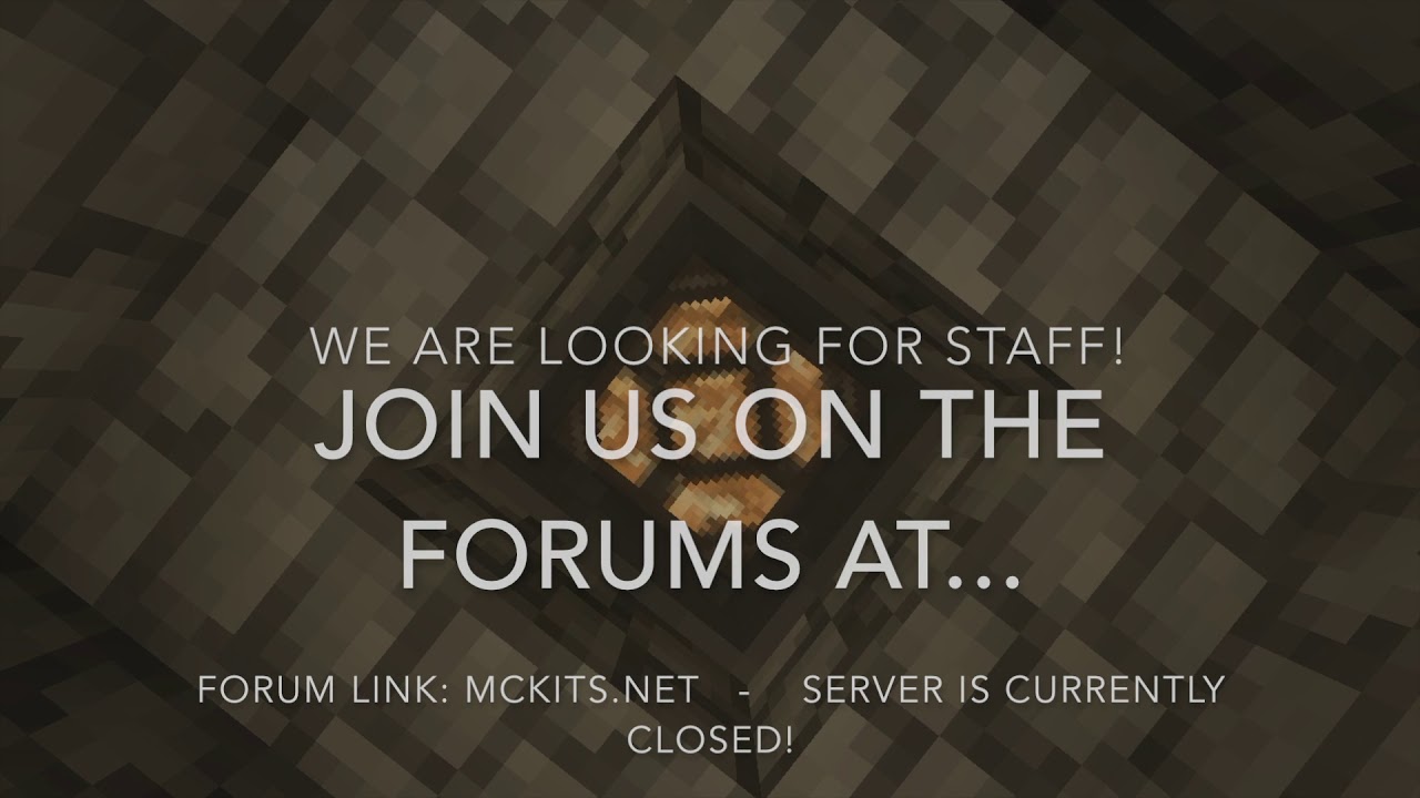 Minecraft Server Looking for Staff 1.8.9 - YouTube