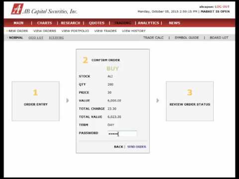 How to Buy & Sell Stocks with AB Capital - YouTube