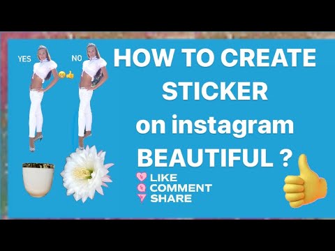 How to convert your picture into Sticker on Instagram / Create sticker ...