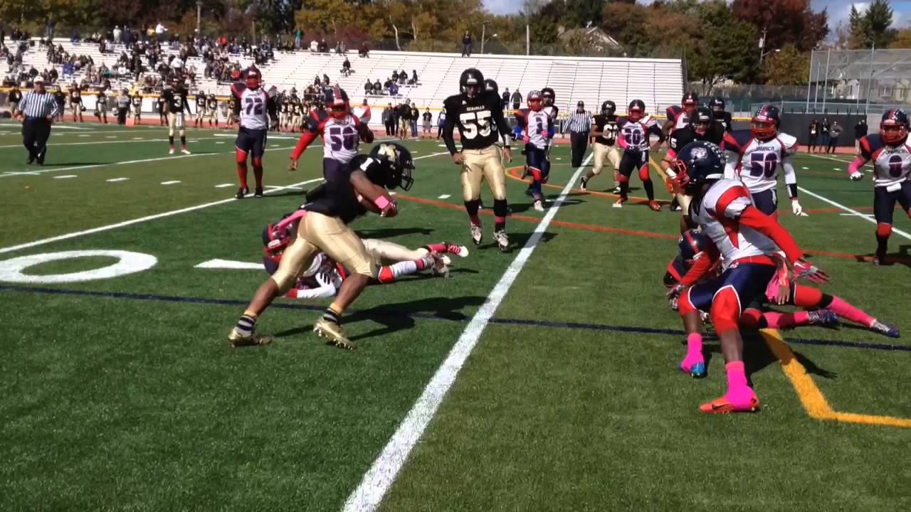 MSIT's Trance Ravenell breaks a tackle during 6-0 victory - YouTube