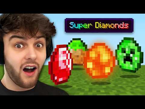 Minecraft, but there are Custom Diamonds