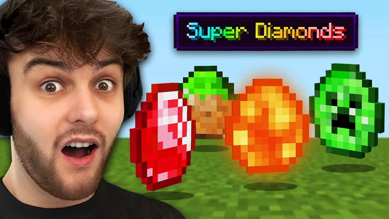 Minecraft, but there are Custom Diamonds - YouTube