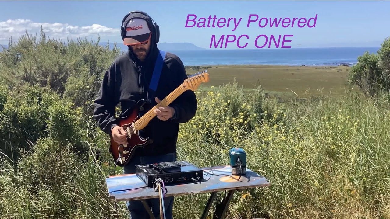 MPC-ONE and Guitar ⚡️ Battery powered guitar instrumental ⚡️ - YouTube